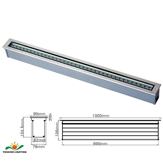 linear ground-recessed ,Architectural led linear inground lighting ...