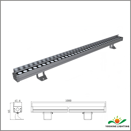 LED wall grazing fixture，led wall washer,led wall washer light,Recessed ...